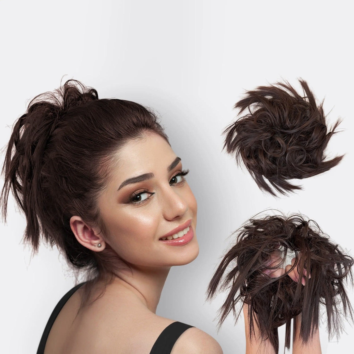 Tassel with hair extensions - Tangled Wildbun from Tangled Sweden